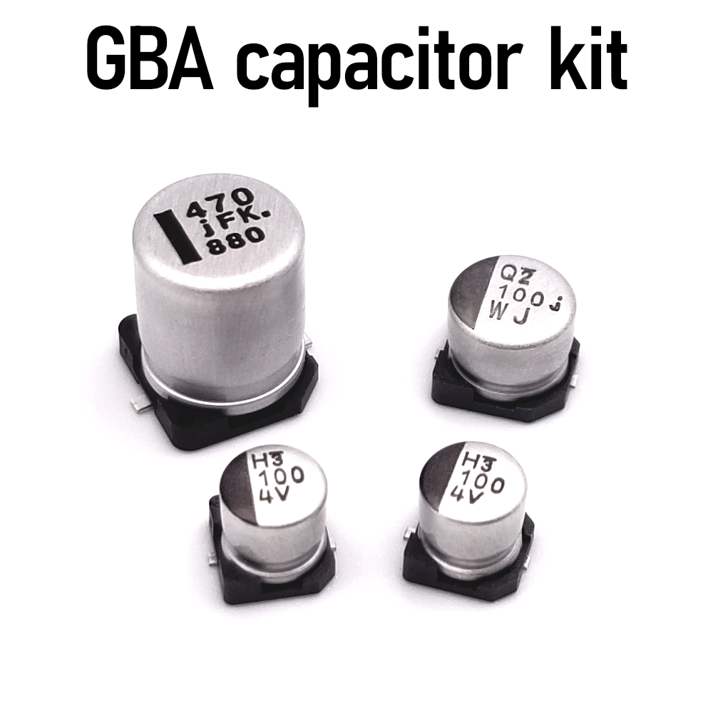 Capacitor kit for Gameboy Advance – High Score! Tech Supply